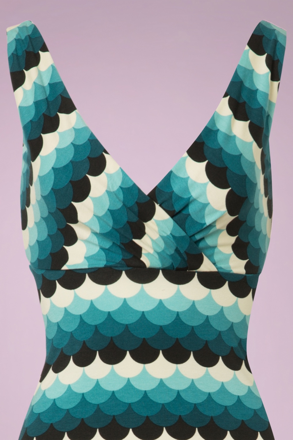 70s Ginger Frisky Dress in Dragonfly Blue