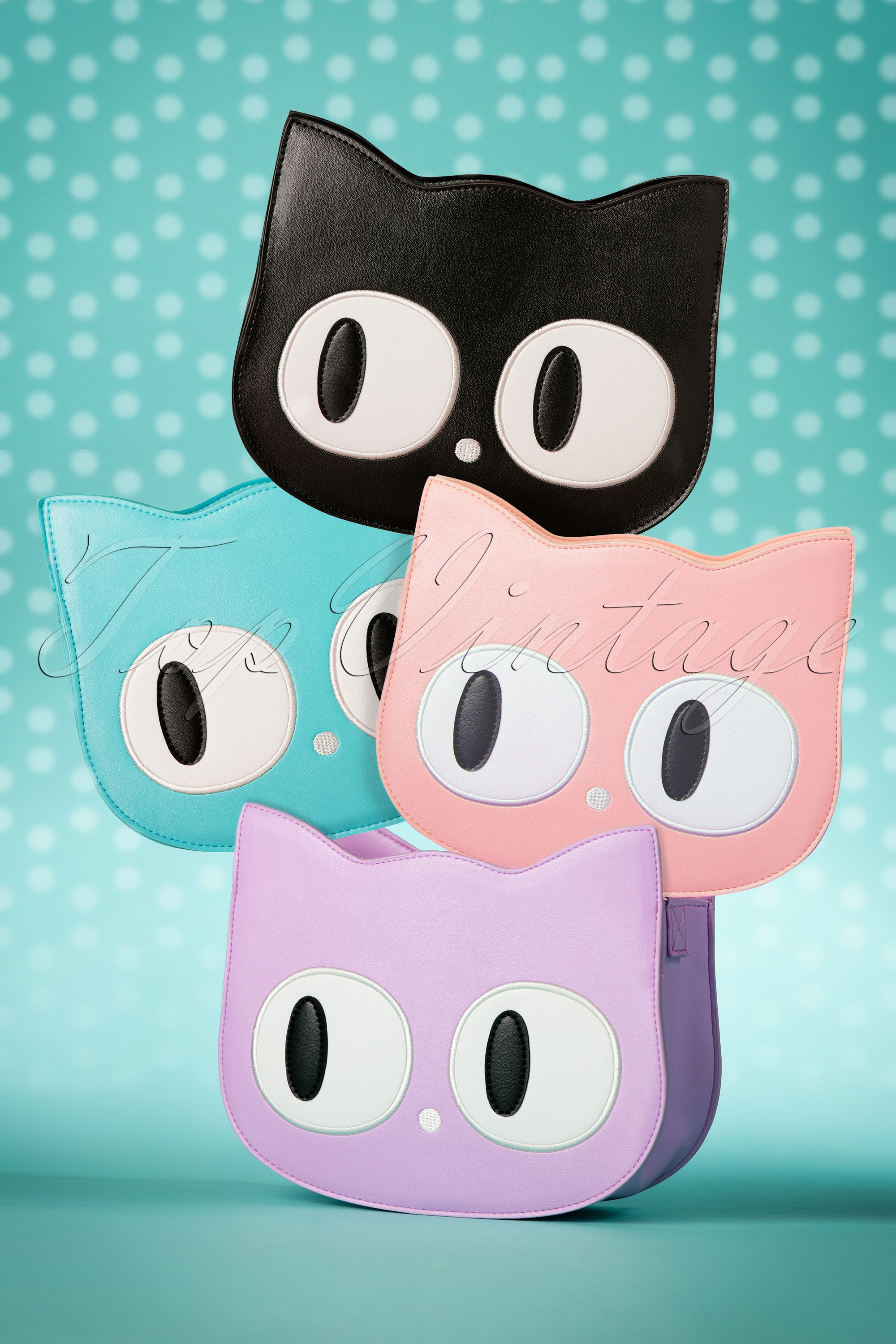 Banned Alternative Addis The Big Eyed Cat Bag Années 60 en Rose ...