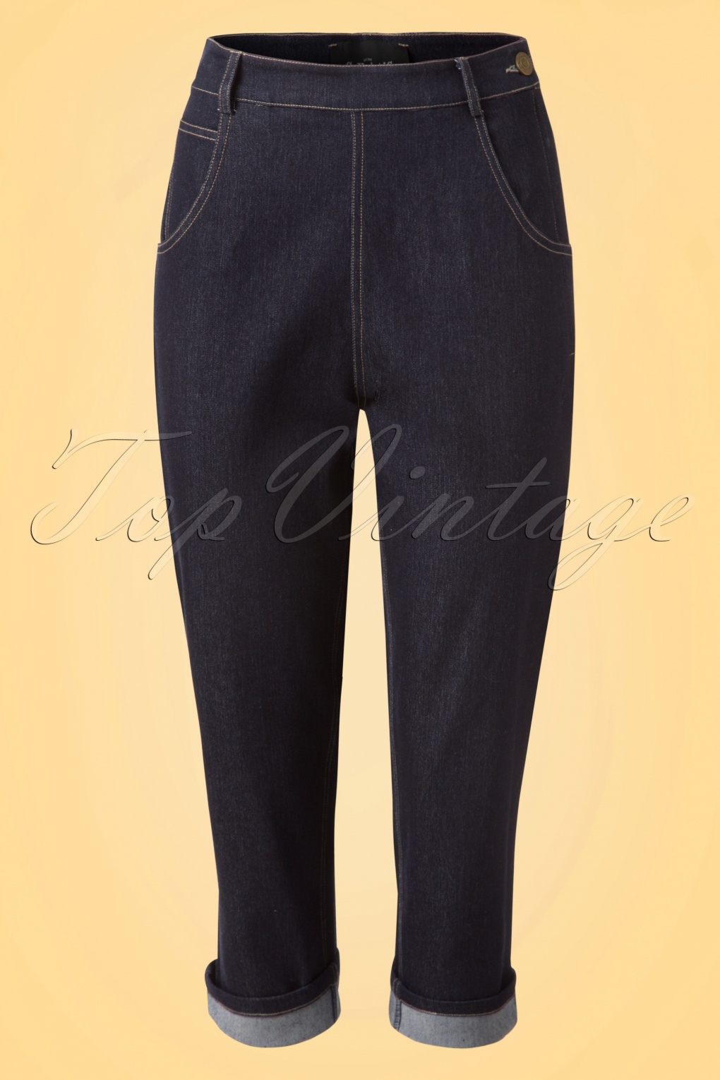 1950s Style Pants | Pinup Capri | High Waist Jeans