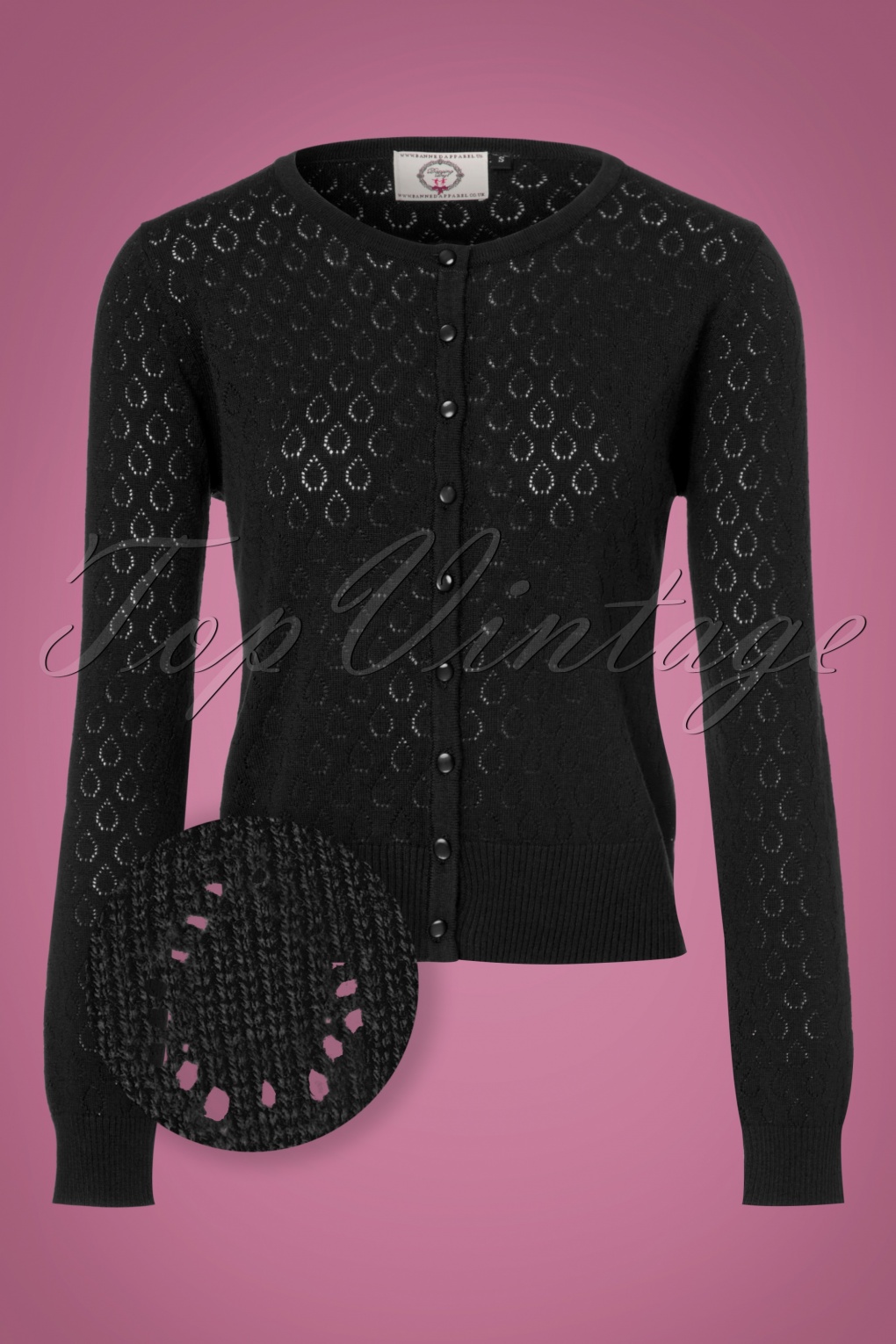 Banned Retro Watch Out vest in zwart | Topvintage