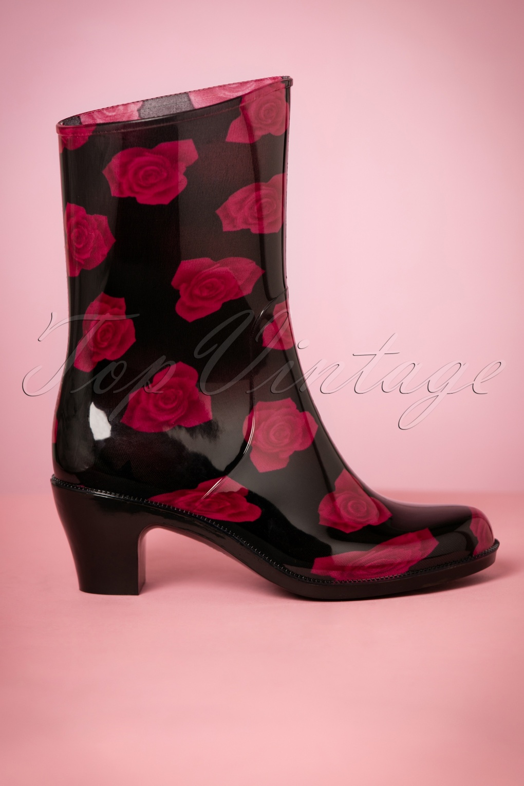 60s Rosie Rain Boots in Black