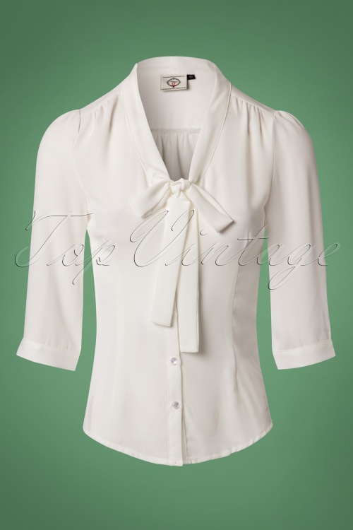 50s Fly Away Shirt in White