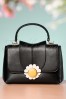 60s Daisy Handbag in Black
