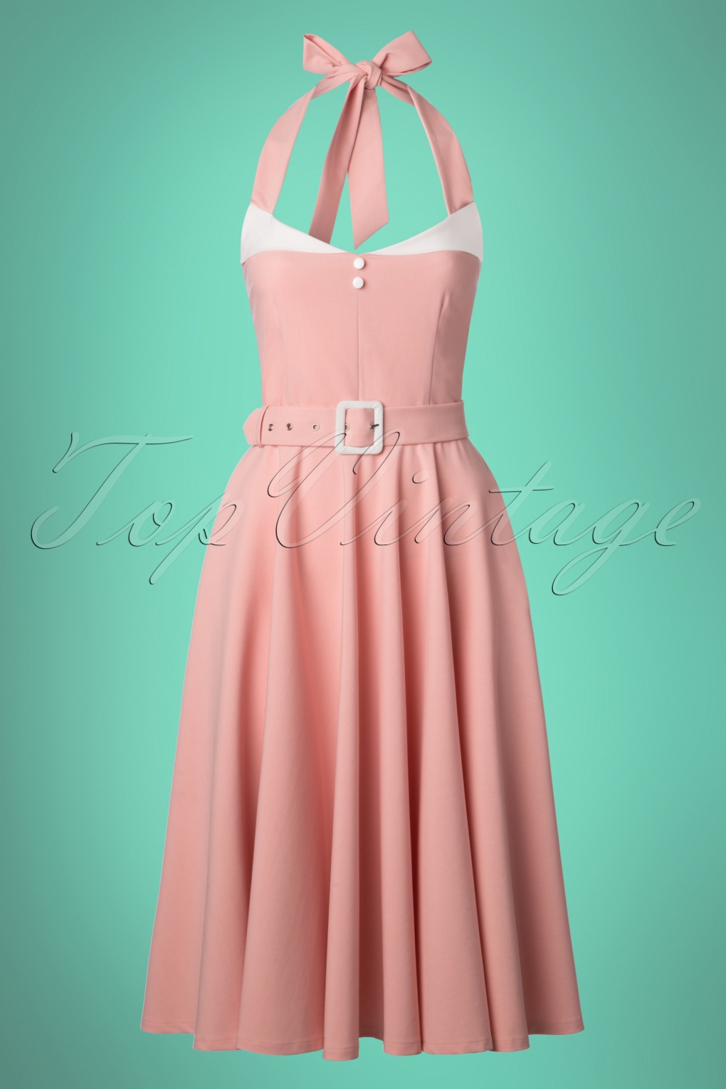 50s Alice Swing Dress in Soft Pink