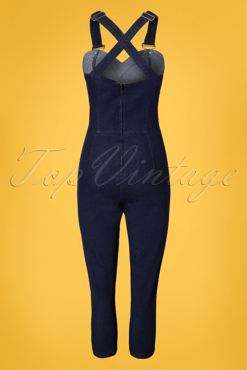 50s Connie Capri Overalls in Denim