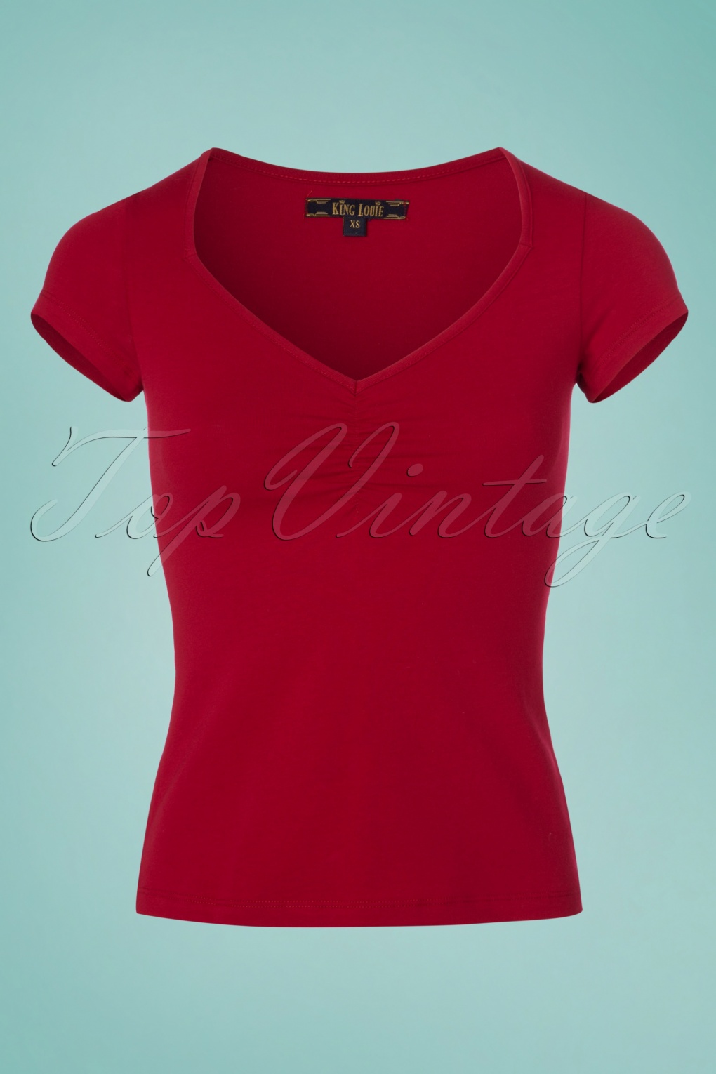 50s Diamond Top in Red