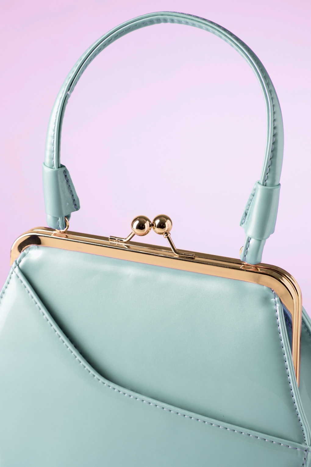 50s To Die For Handbag In Ice Blue