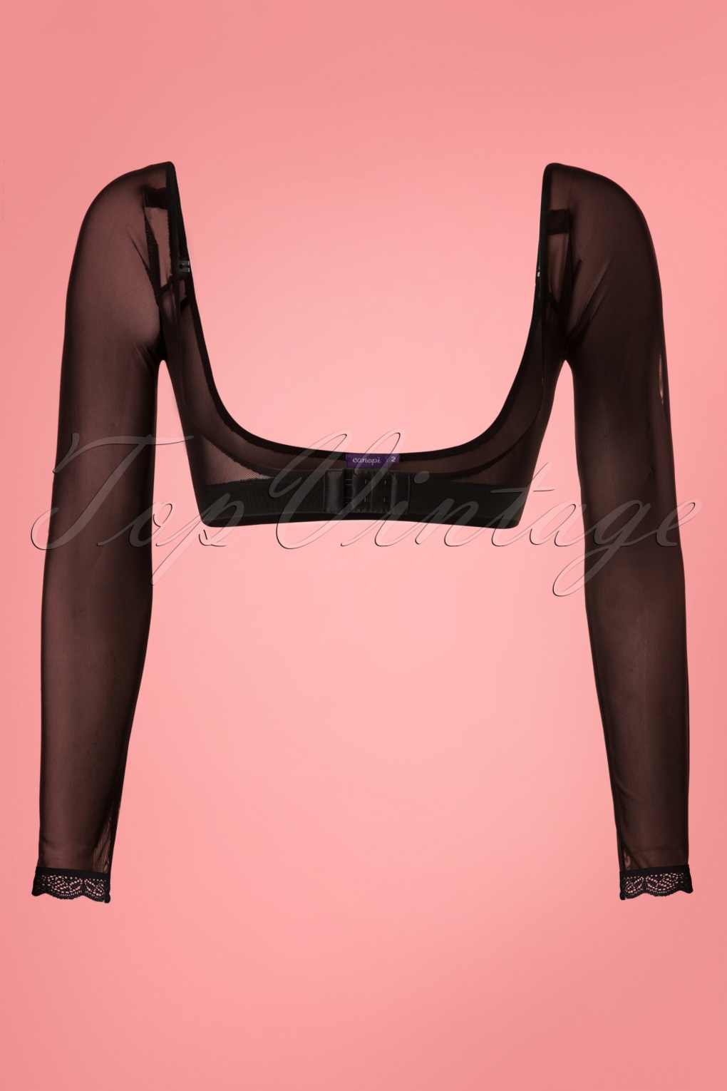 Sandra Long Mesh Sleeves Lace in Black