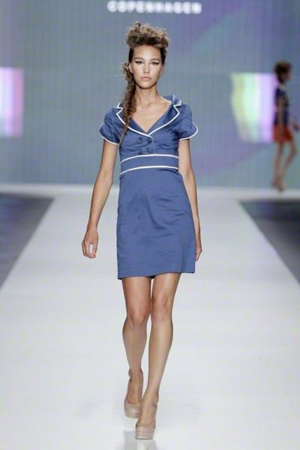 Sailor dress navy