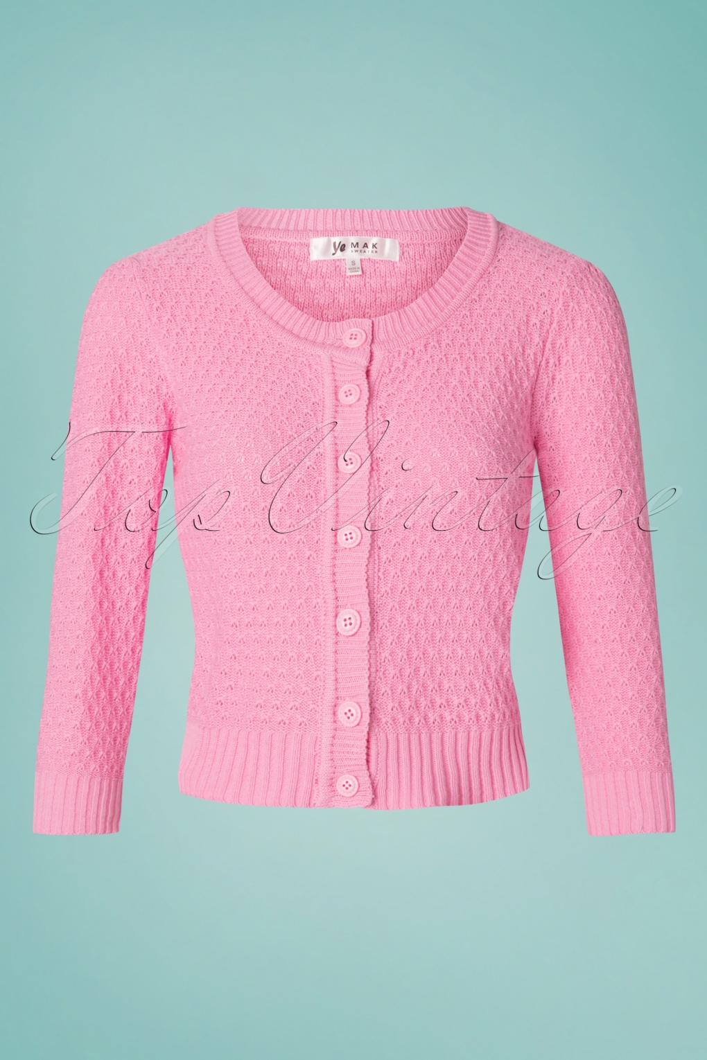 50s Jennie Cardigan in Light Pink