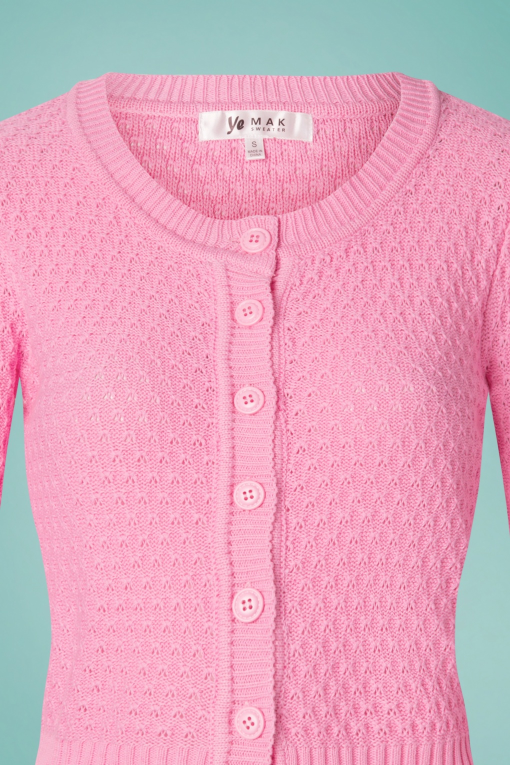 50s Jennie Cardigan in Light Pink