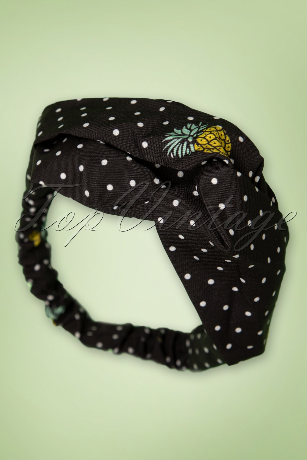 Banned Retro 50s Pina Colada Head Band in Black | Shop at Topvintage