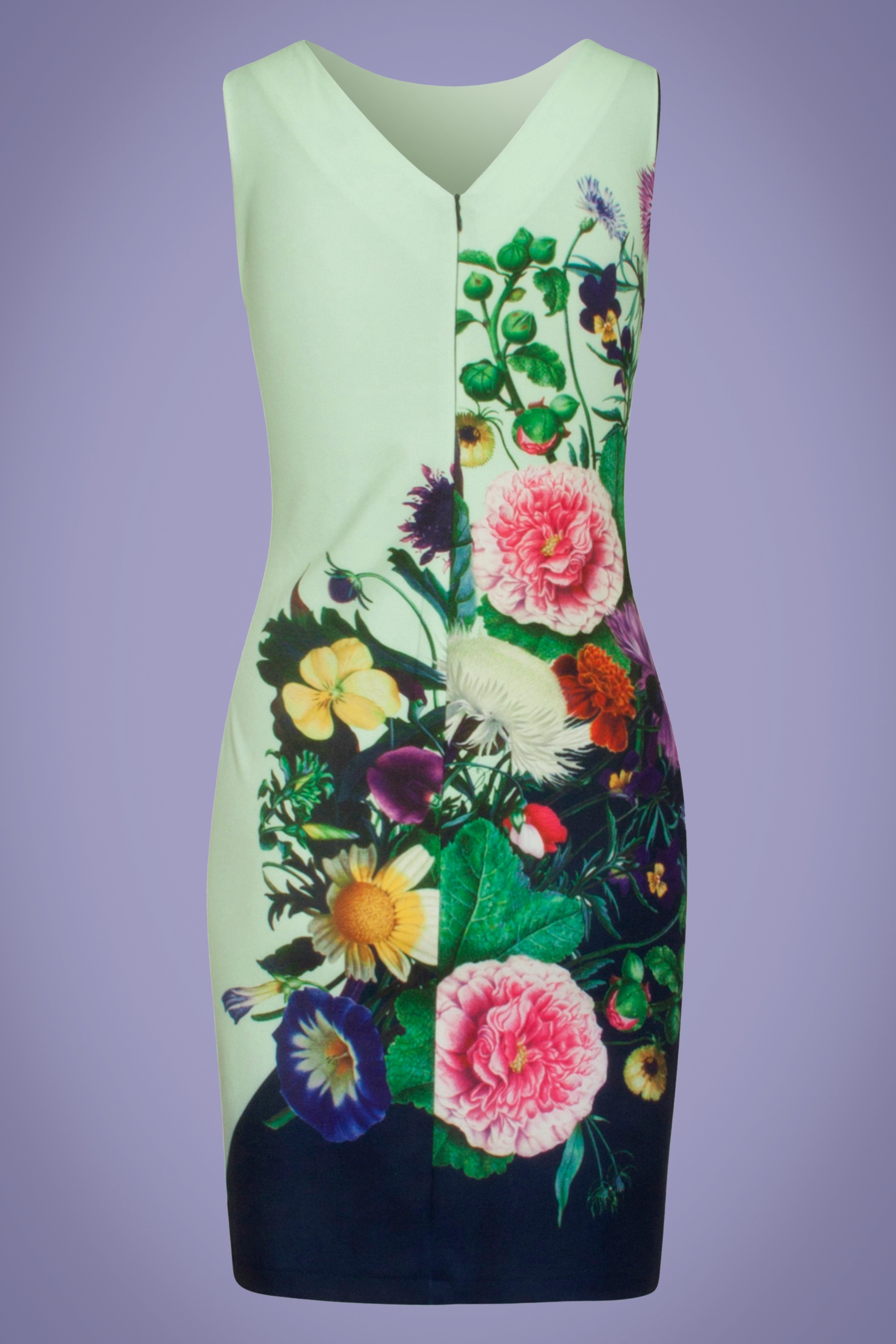 Smashed Lemon Alaina Bleistiftkleid mit Blumenmuster in Multi ...