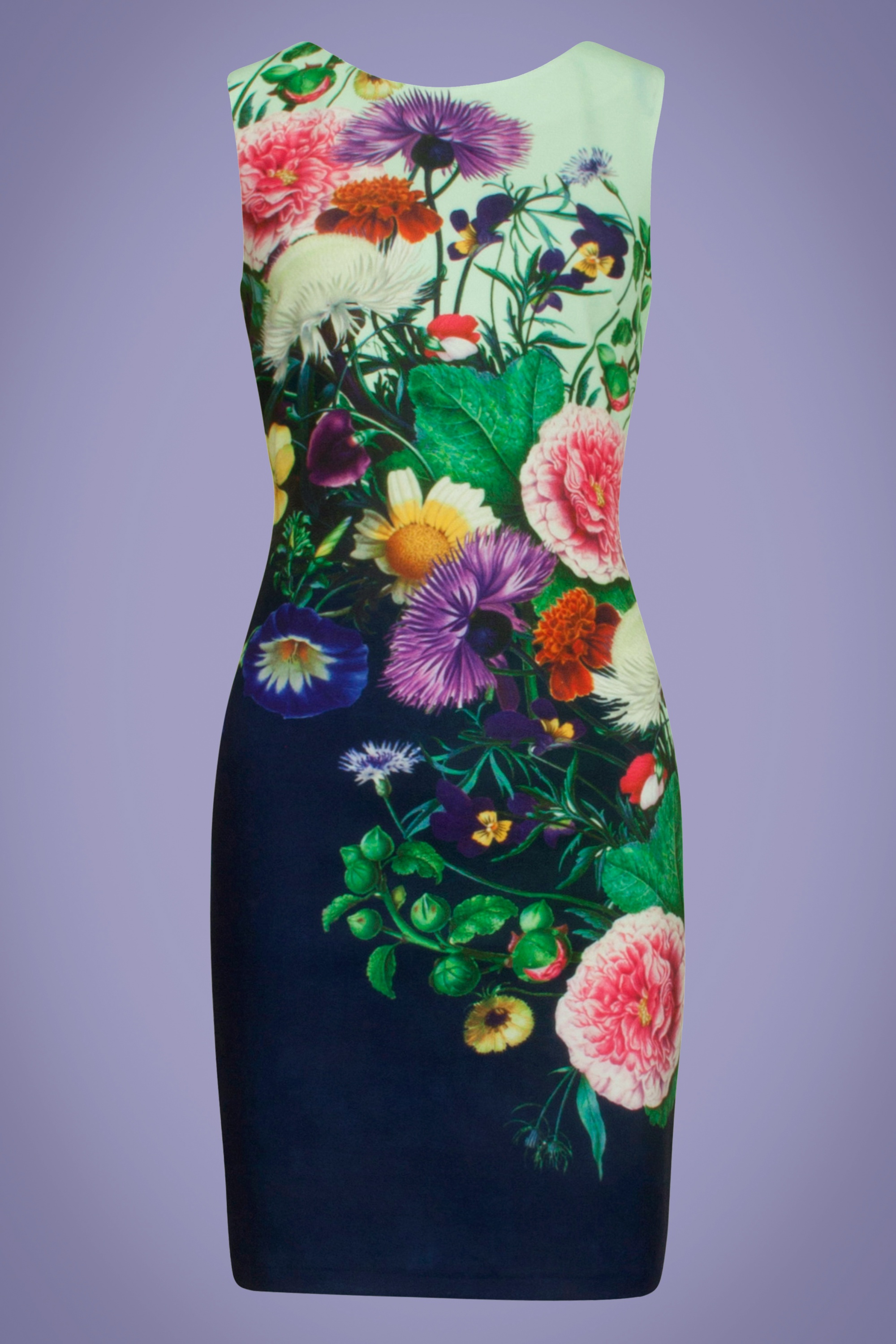 Smashed Lemon Alaina Bleistiftkleid mit Blumenmuster in Multi ...