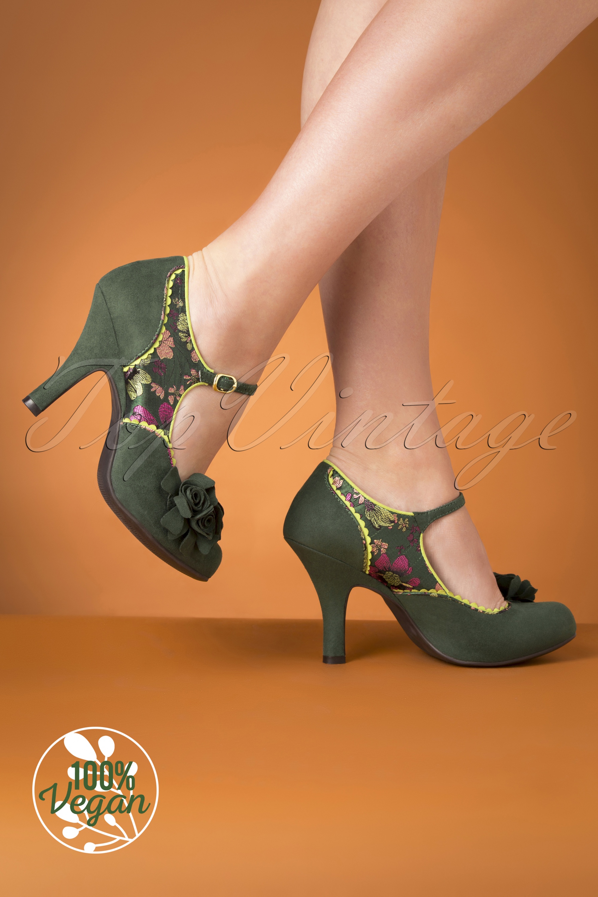 Ruby Shoo Ashley Pumps in Grün | Einkaufen bei Topvintage