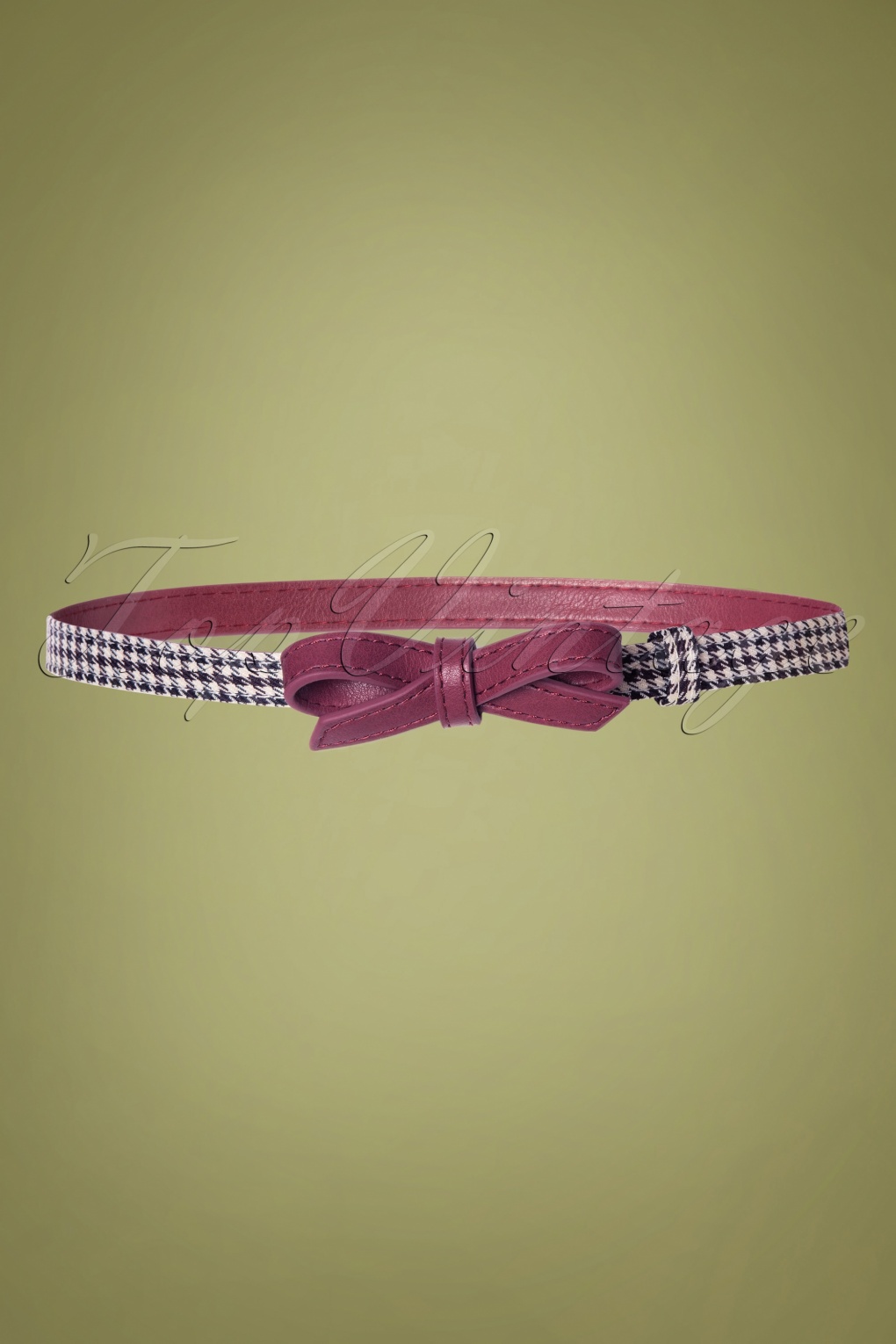 Banned Retro Zen Garden Belt in Bourgondië | Shop bij Topvintage