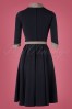 50s Yedda Swing Dress in Navy