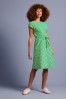 60s Grace Breton Stripe Dress in Very Green