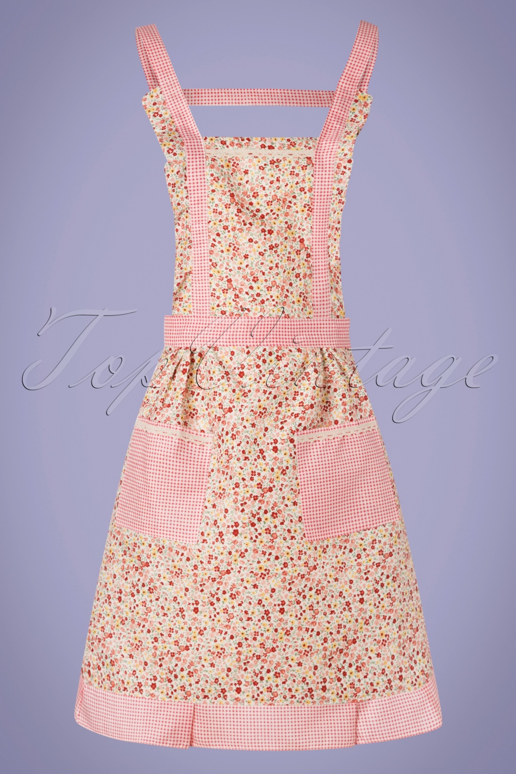 Collectif Clothing Dolly Flower Apron Années 50 en Rose | Acheter chez ...