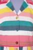 50s Kate Rainbow Stripe Shirt Dress in Multi
