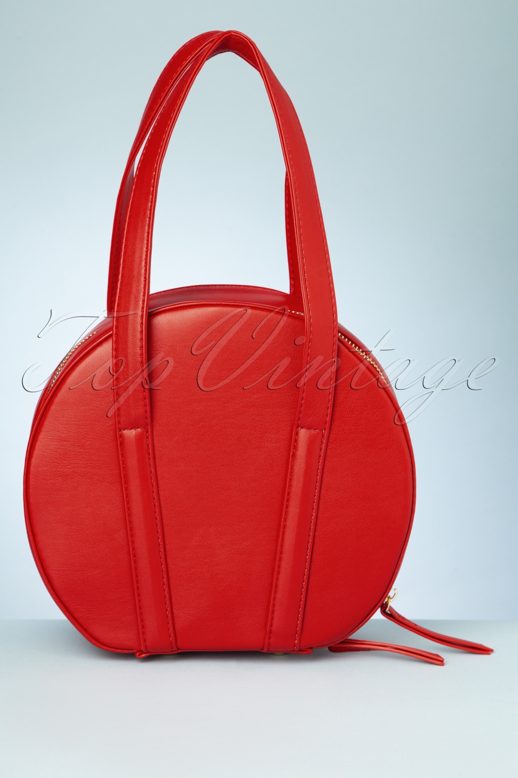 60s Rhonda Round Handbag in Red