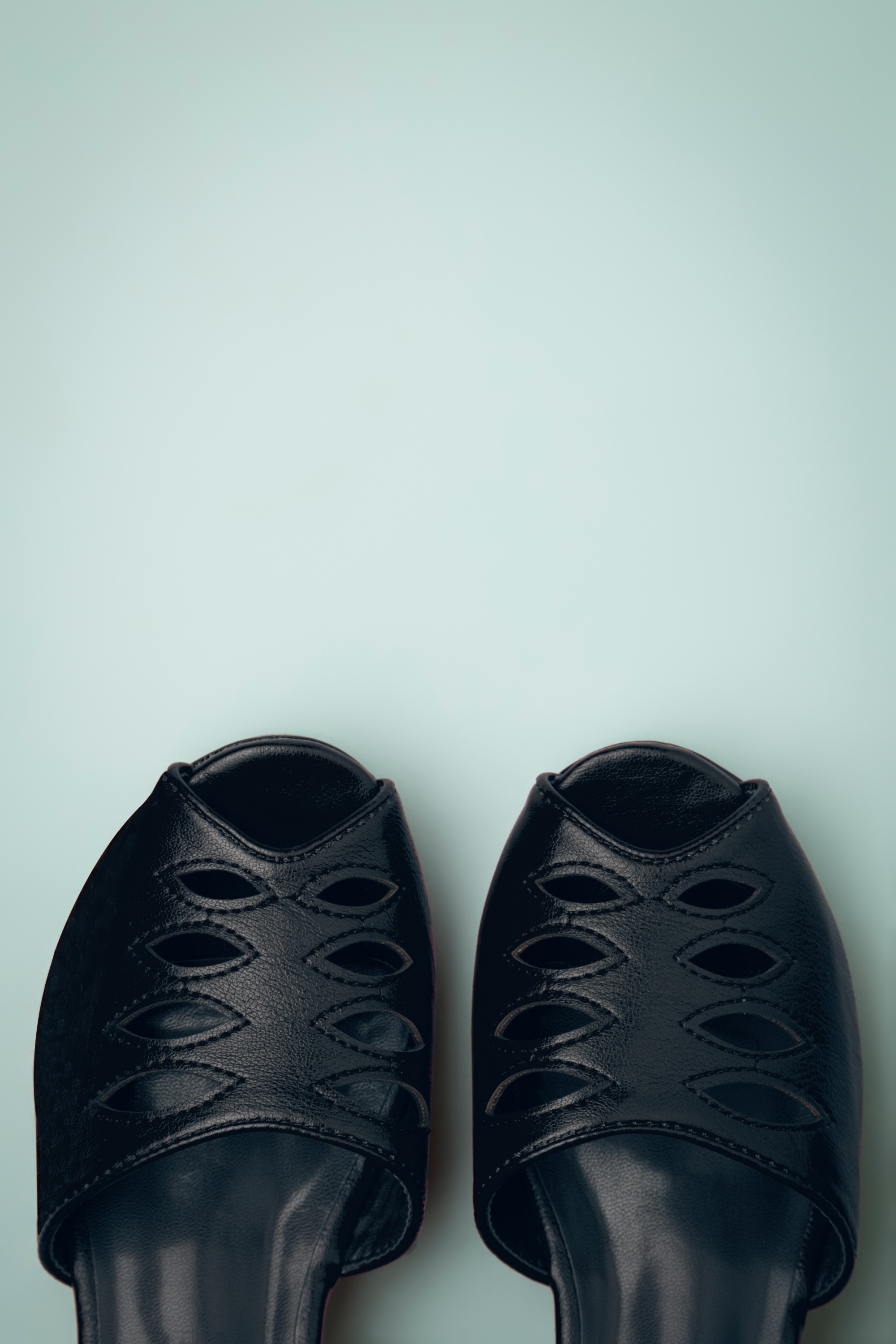 Lulu Hun Lily Keilsandalen in Dunkelblau | Einkaufen bei Topvintage