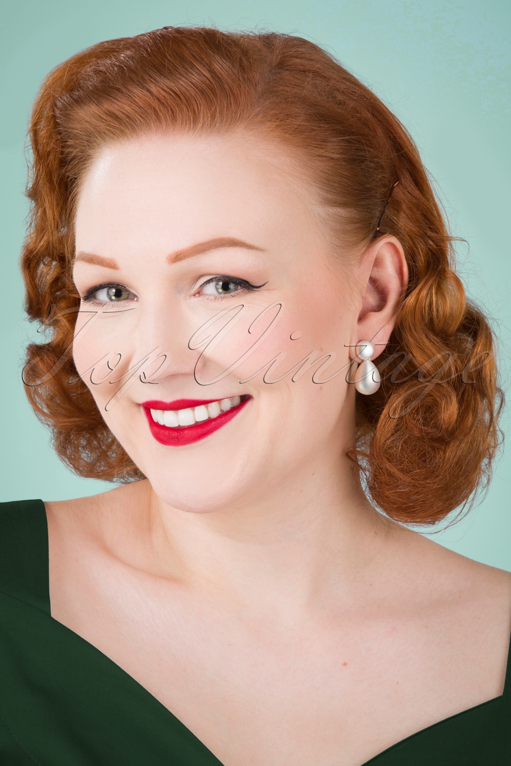 50s Pearl Earrings in Ivory