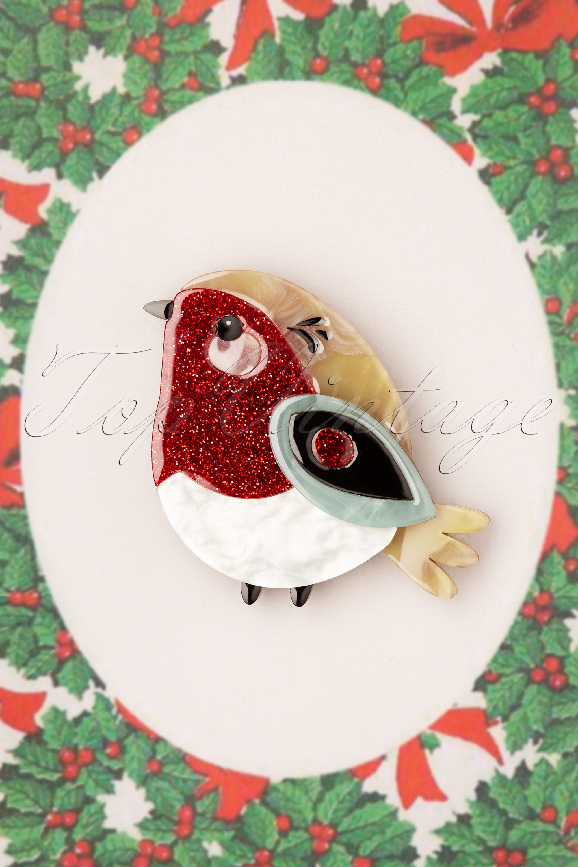 Erstwilder Red Robin Brooch | Acheter chez Topvintage