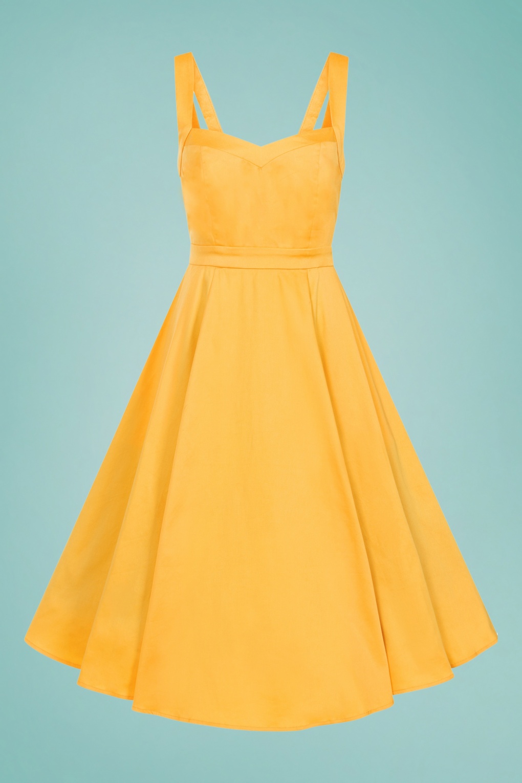 50s Jenny-Lu Swing Dress in Yellow
