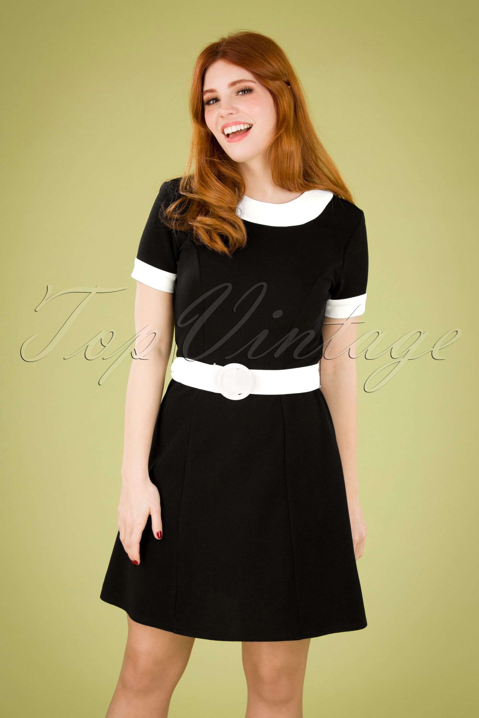 Unique Vintage 60s Smak Parlour Show Stealer Dress in Black and White ...