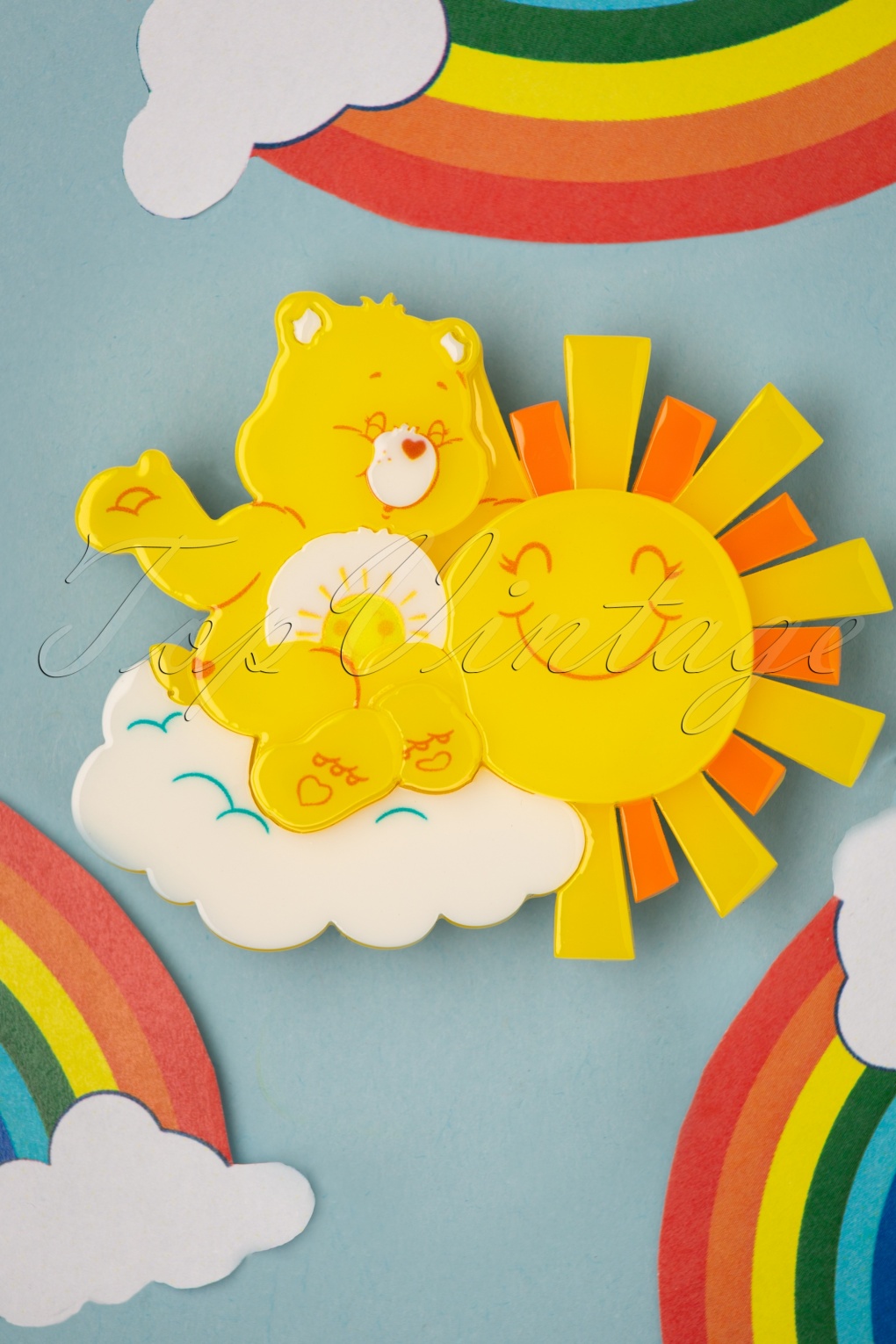 Erstwilder Funshine und Sunshine Brosche | Topvintage
