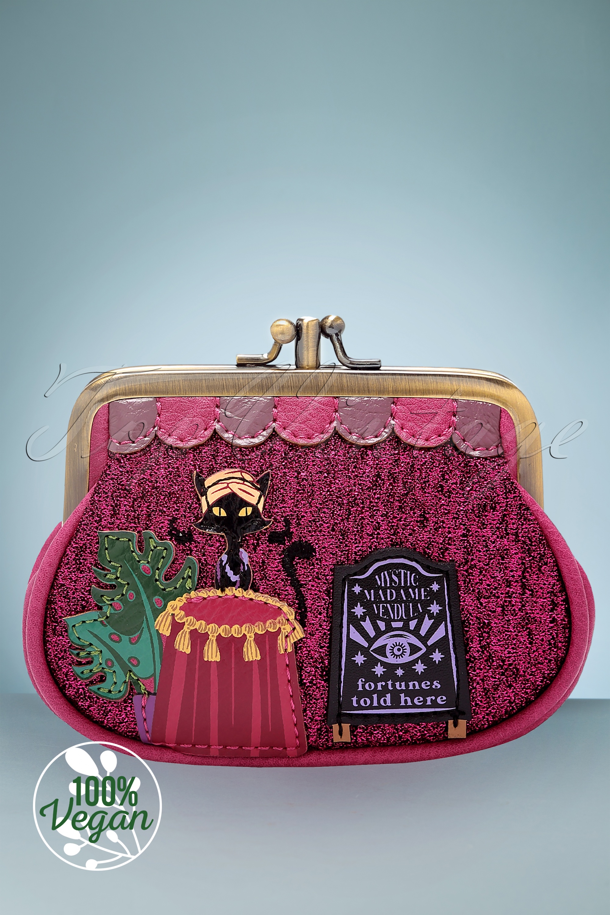 Vendula Fortune Teller Clipper portemonnee in roze | Shop bij Topvintage