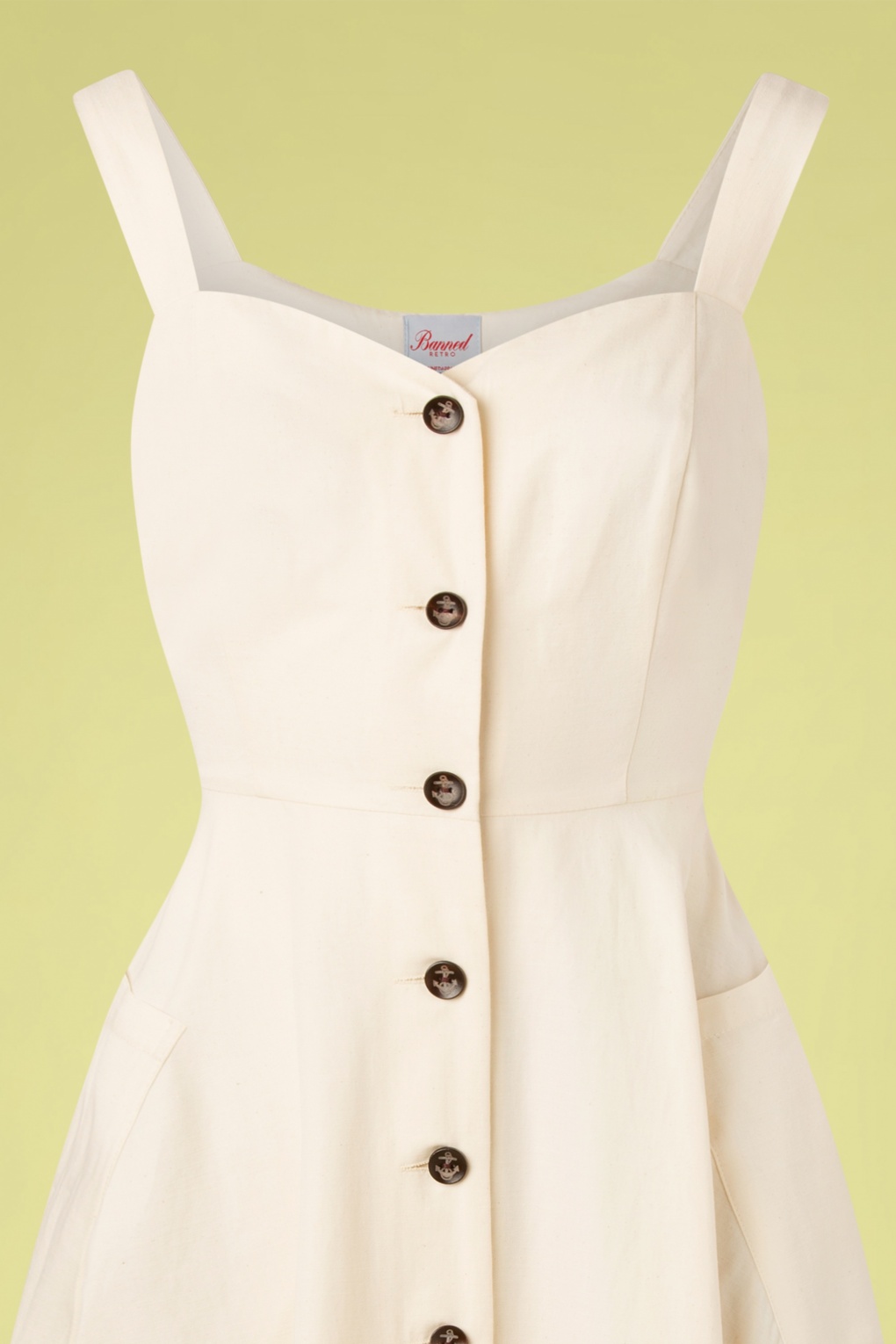 50s Sandy Swing Dress in Cream