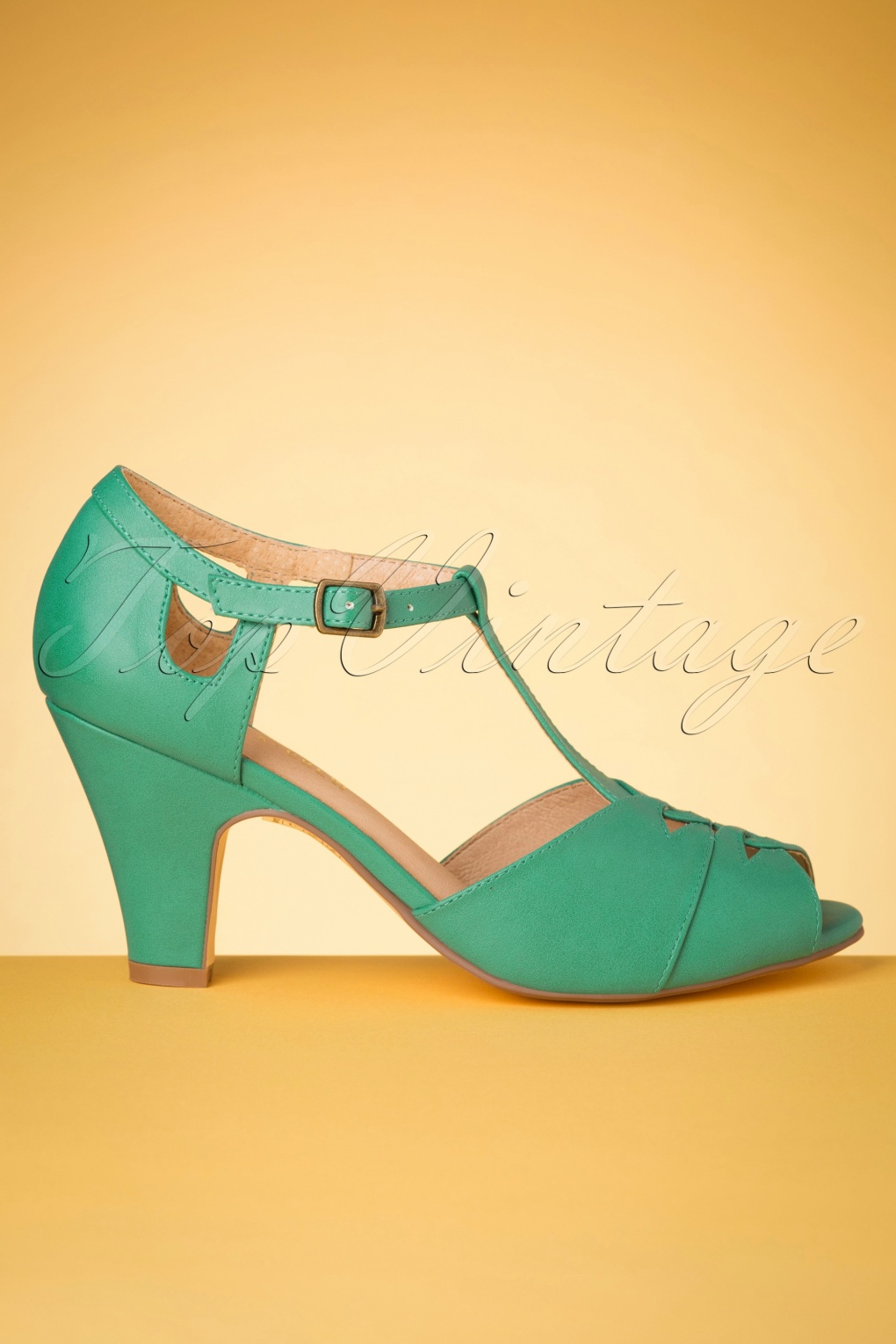 Chelsea Crew | 50s Catherina Peeptoe Pumps in Teal