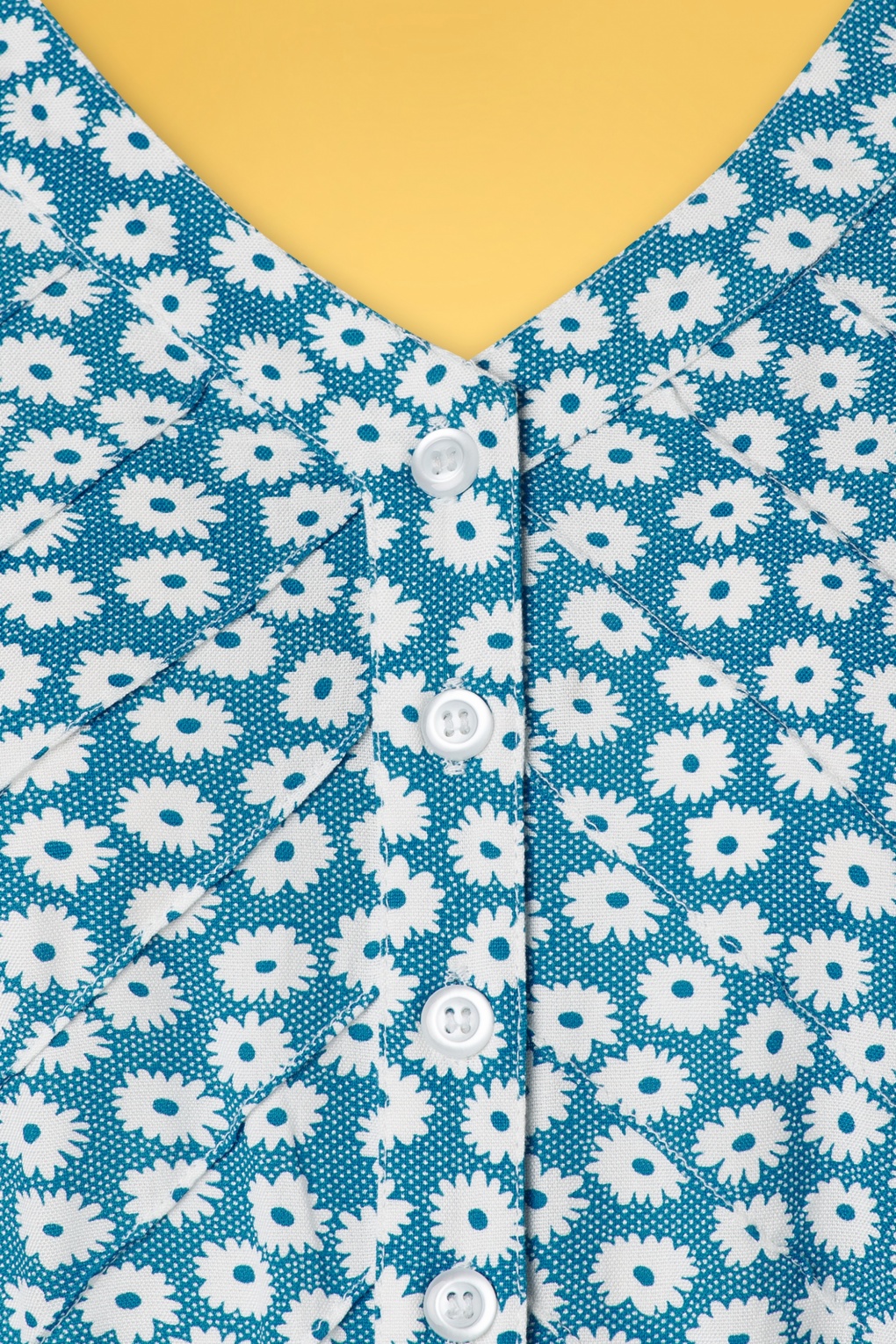 Pretty Vacant | 60s Eva Daisy Dress in Blue