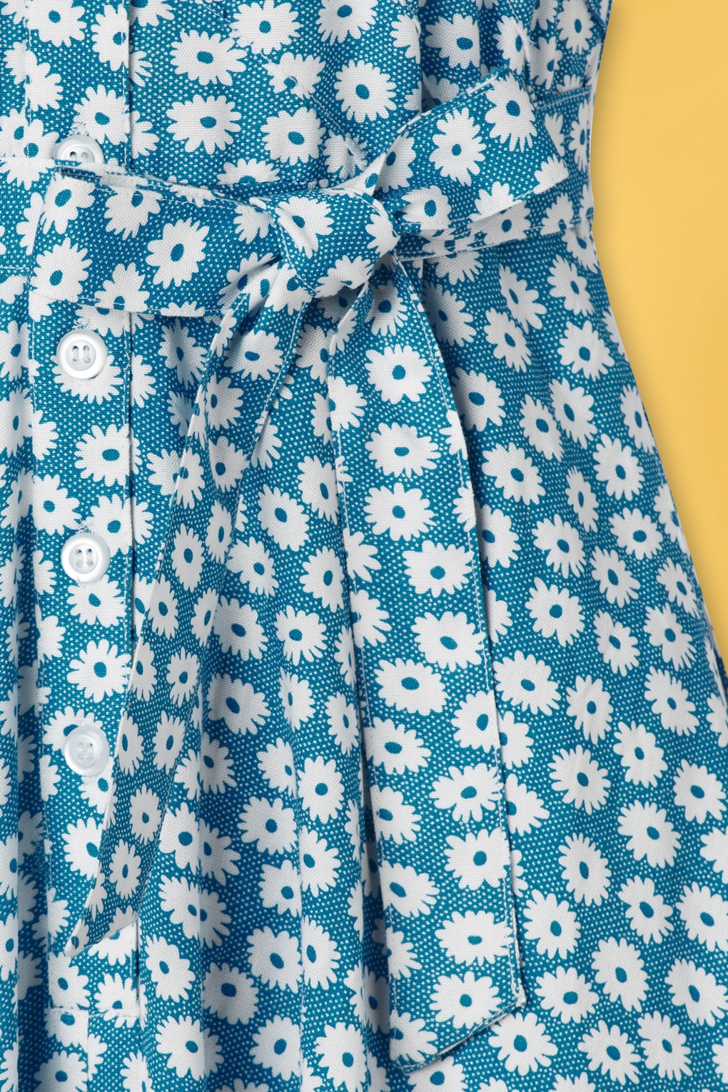 Pretty Vacant | 60s Eva Daisy Dress in Blue