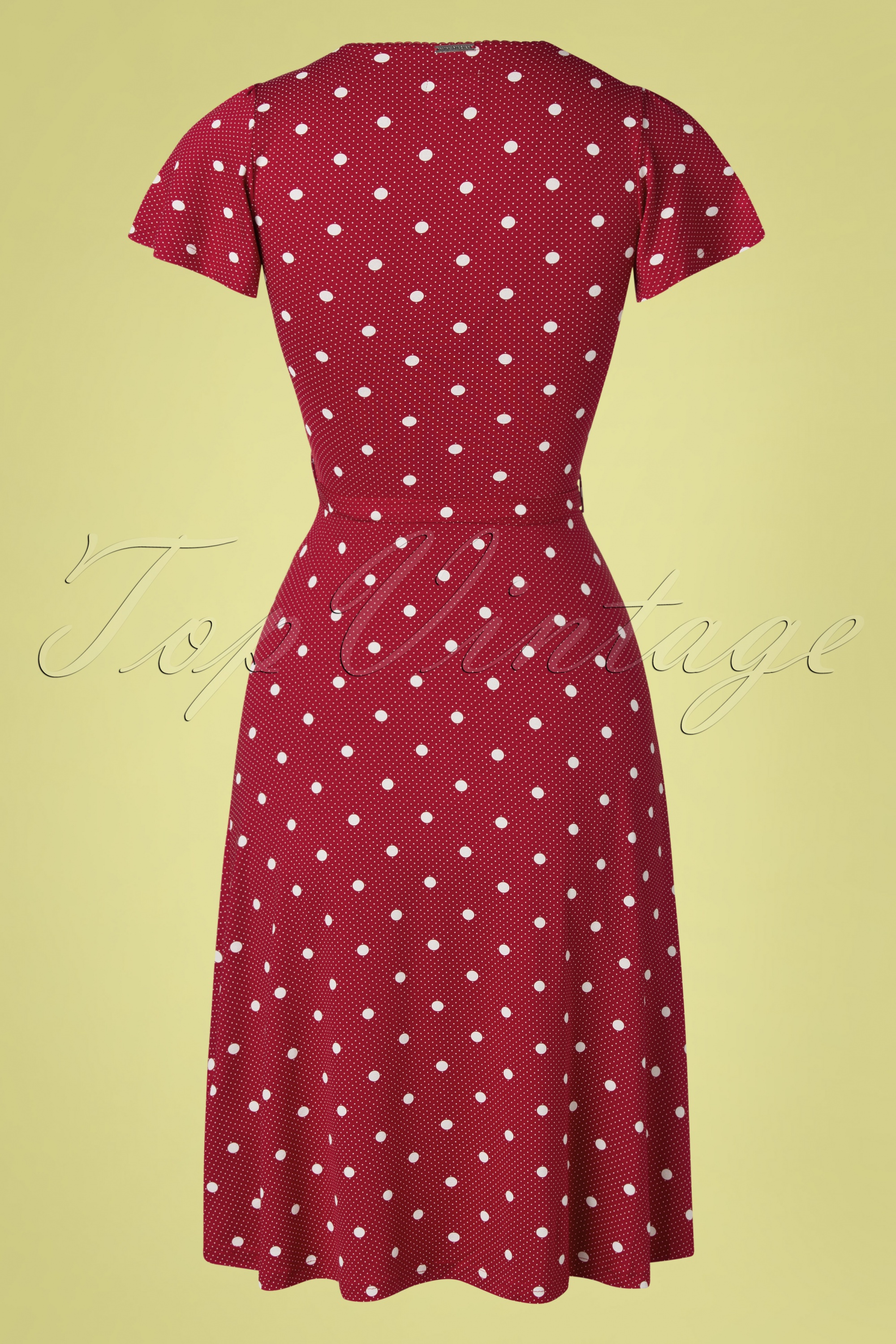 Vive Maria Mia Maria polkadotjurk in rood | Shop bij Topvintage