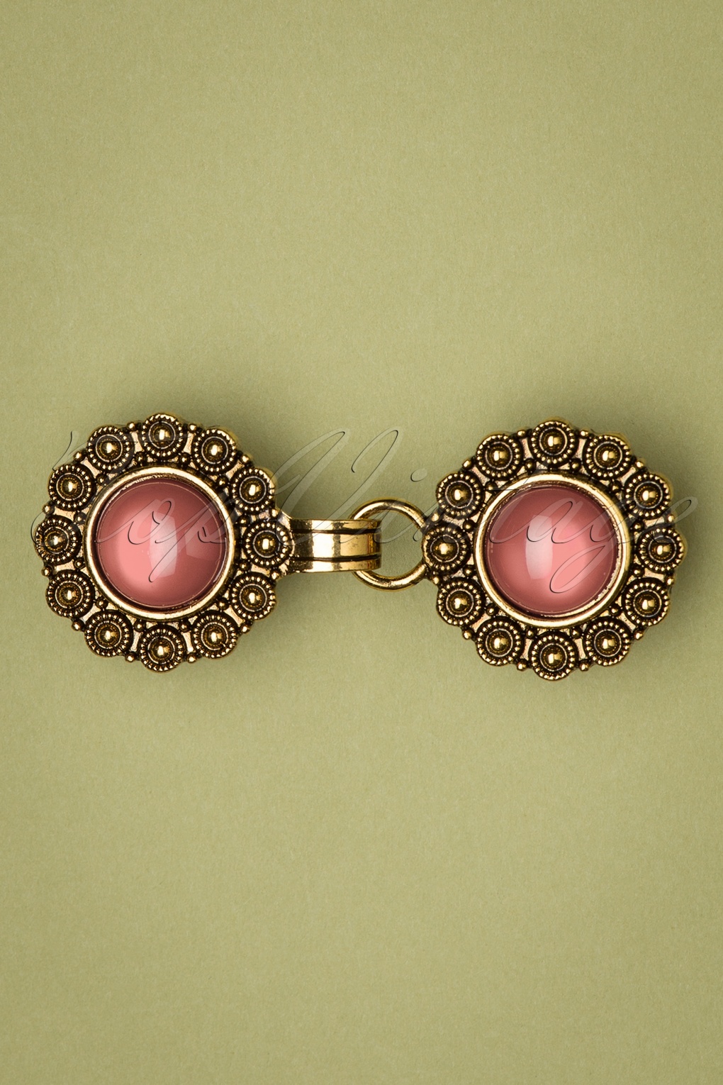 Urban Hippies 20s Vest Clips in Gold and Vintage Pink | Topvintage