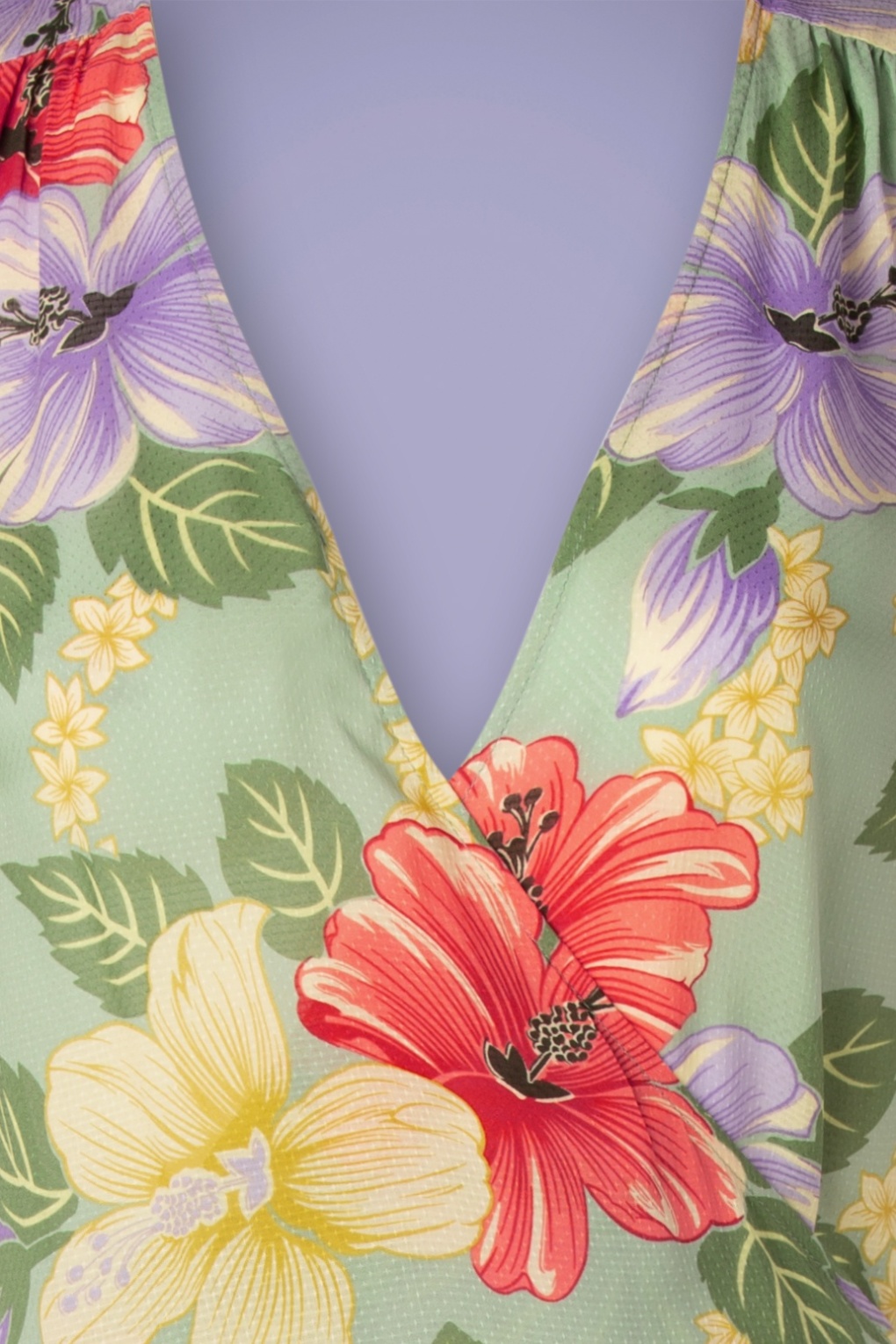 70s Paco Wrap Dress in Spar Green