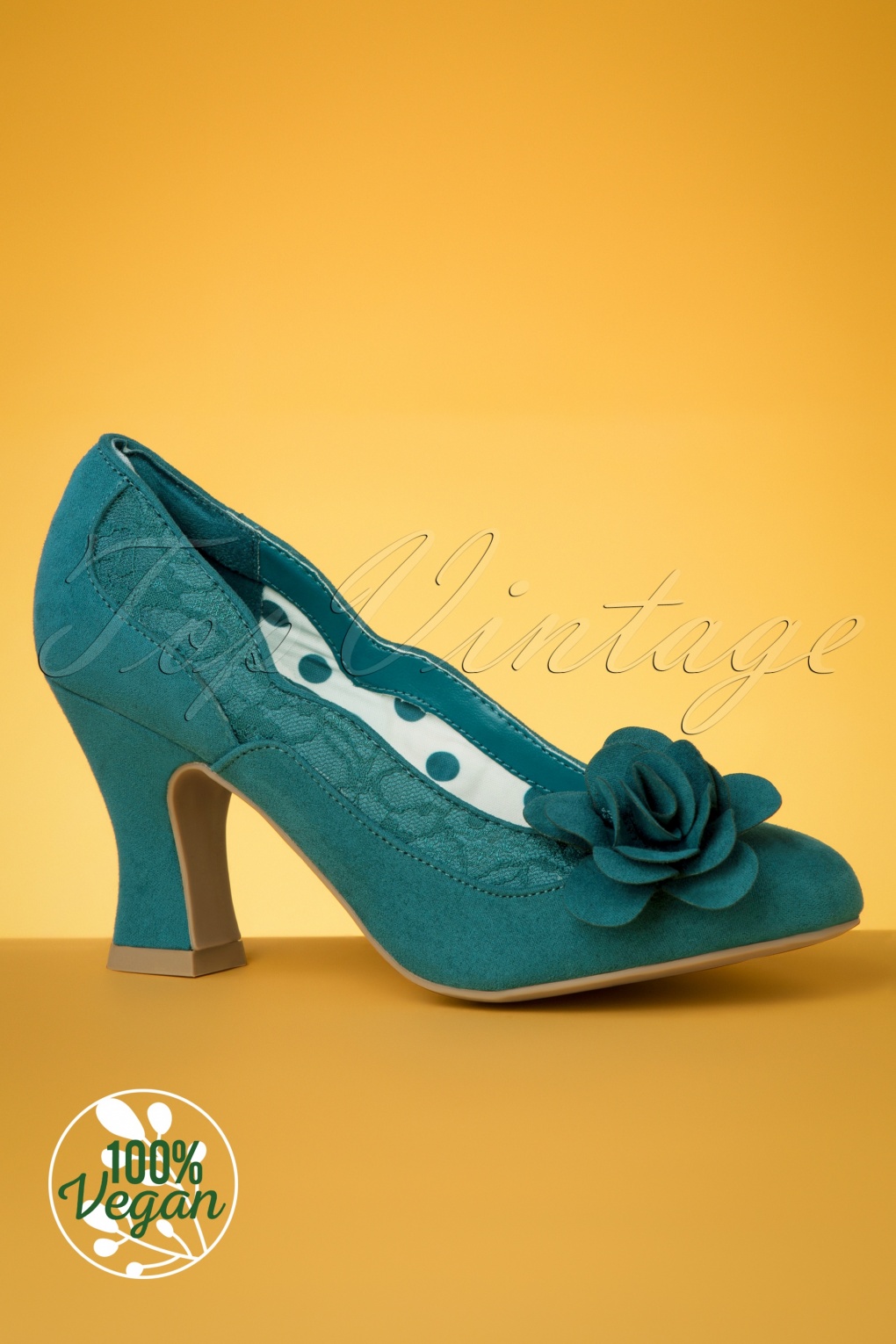 Ruby Shoo | Chrissie Pumps Années 50 en Pétrole