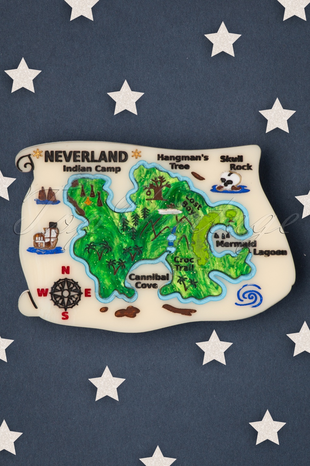 Daisy Jean Map Brooch | Topvintage