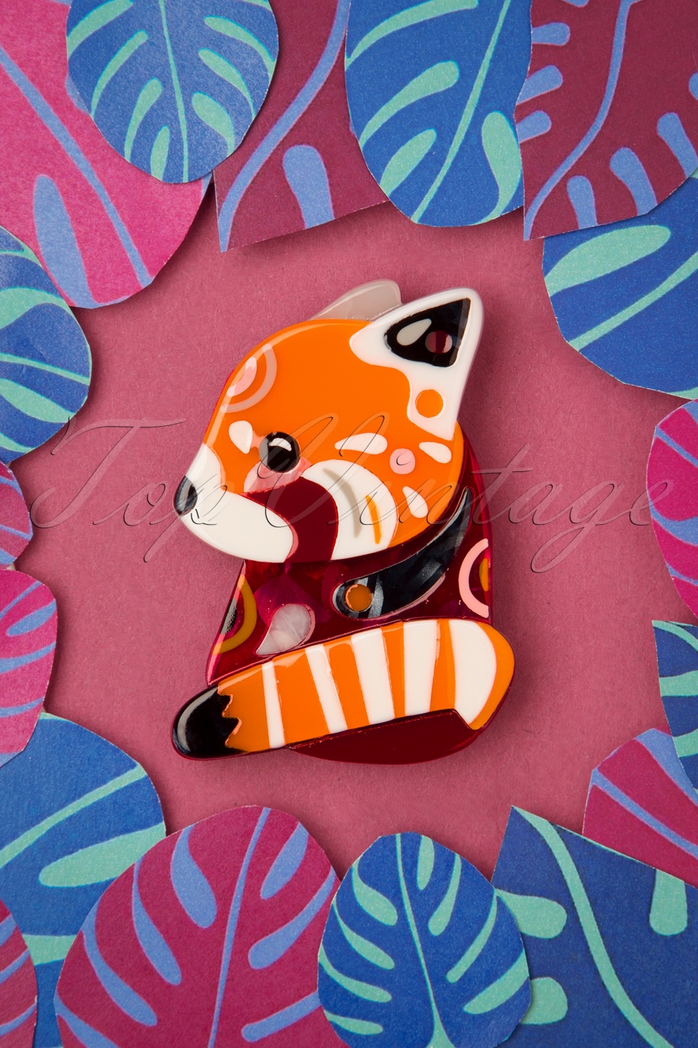 Erstwilder The Rakish Red Panda Brooch | Acheter chez Topvintage