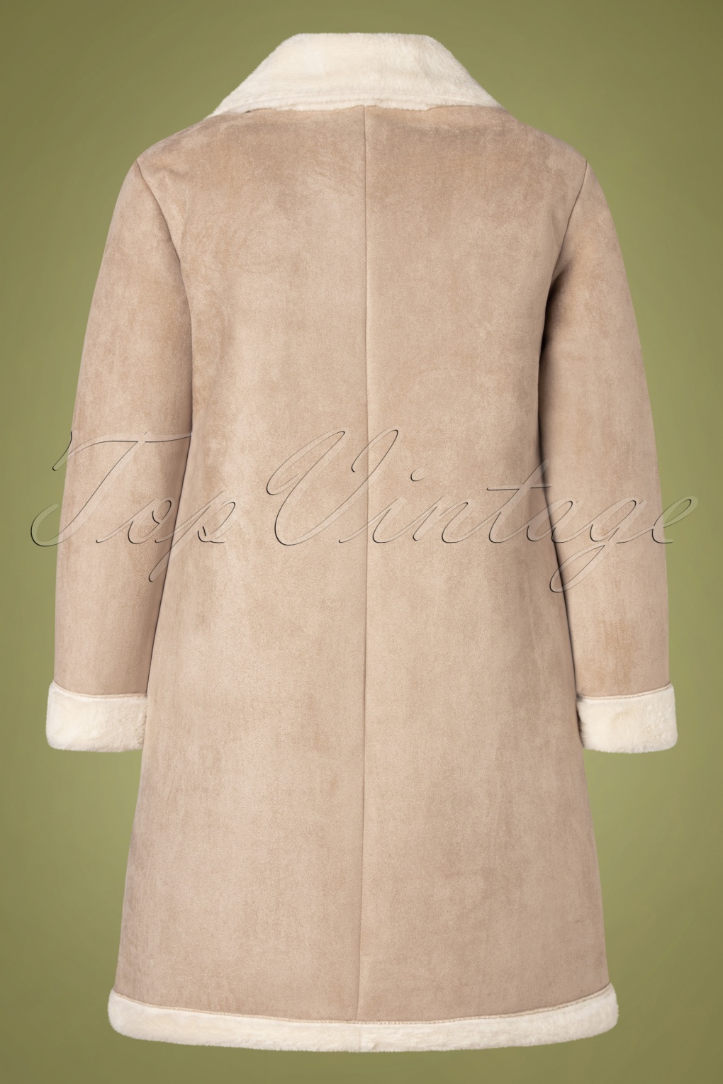 Smashed Lemon | 70s Laura Lammy Coat in Sand