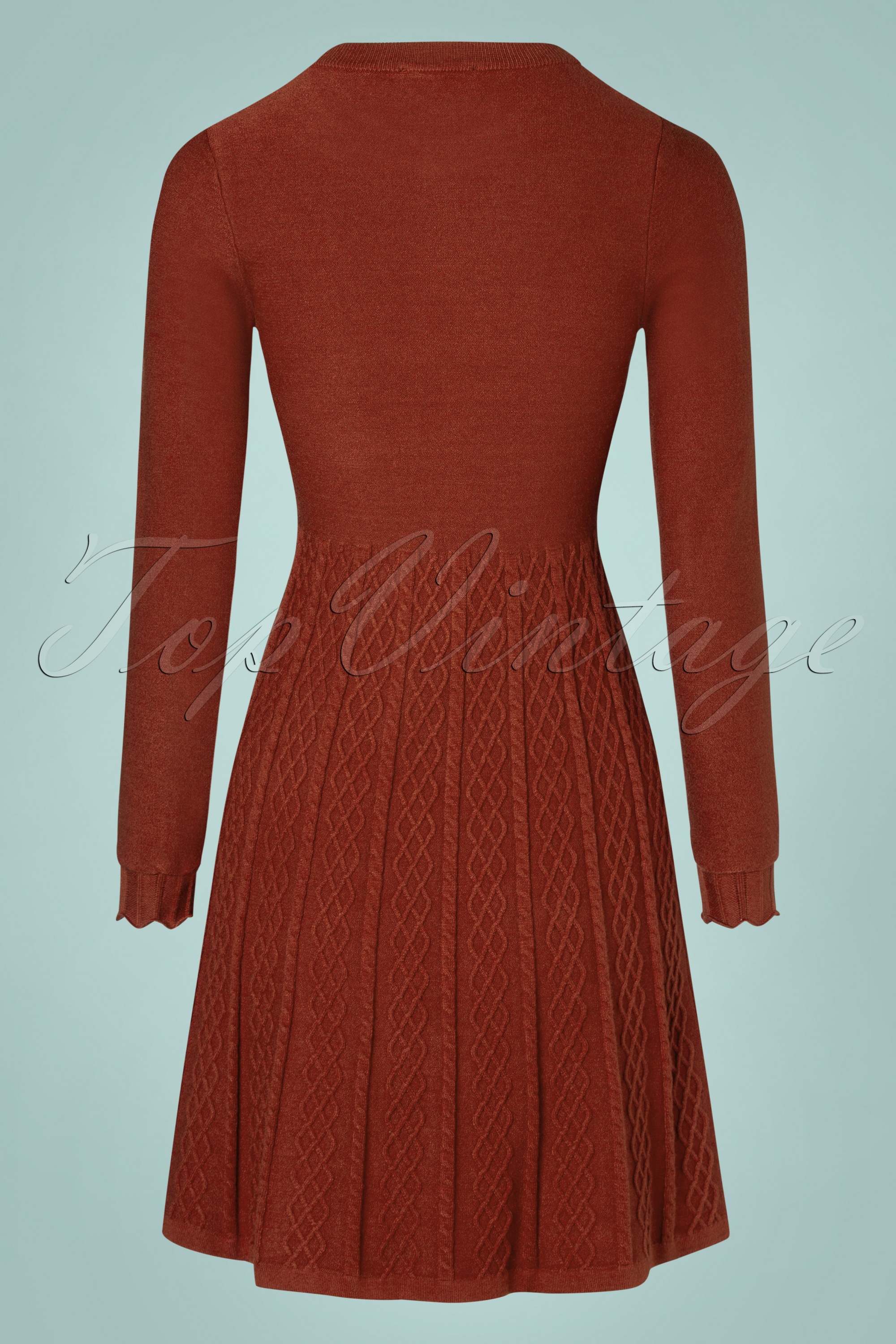 Smashed Lemon Nina Strickkleid Nina in Rost | Einkaufen bei Topvintage