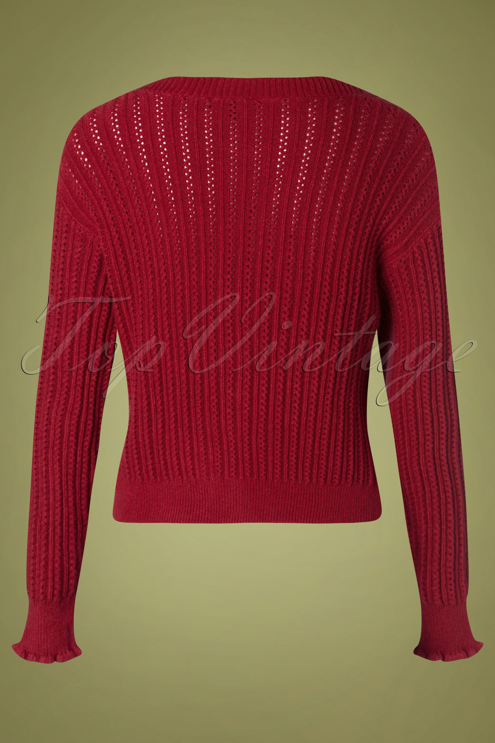 Smashed Lemon Katja Cardigan Années 60 en Bordeaux | Acheter chez ...