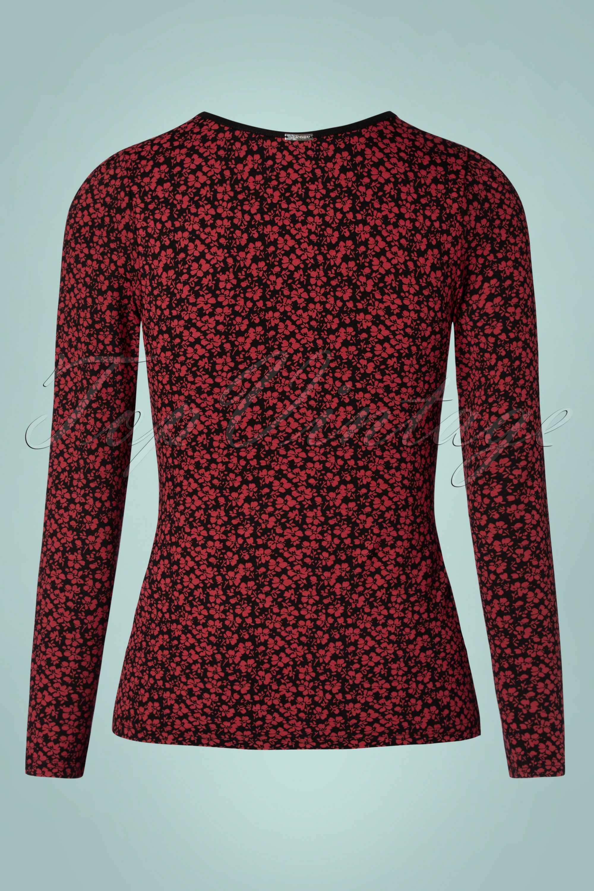 Vive Maria My Passion Shirt in Schwarz und Rot | Einkaufen bei Topvintage