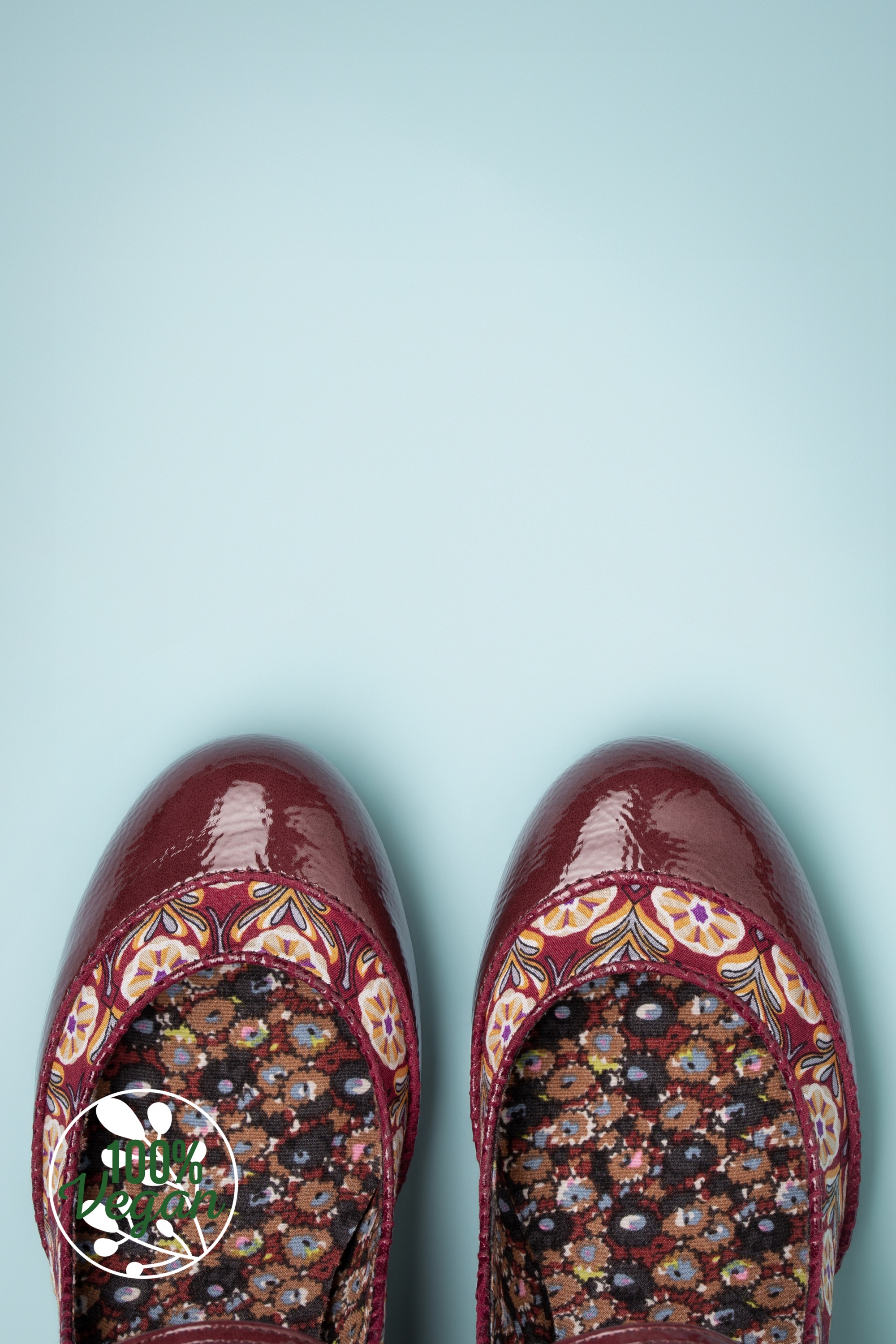 Ruby Shoo Clara Pumps Années 50 en Bordeaux | Acheter chez Topvintage