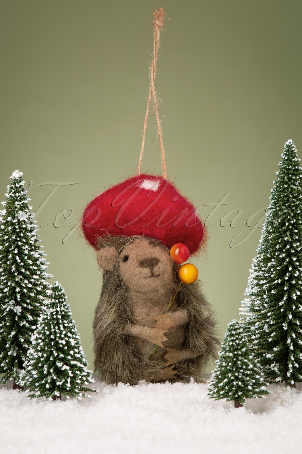 Sass & Belle | Waldpilz-Igel-Filz-Dekoration