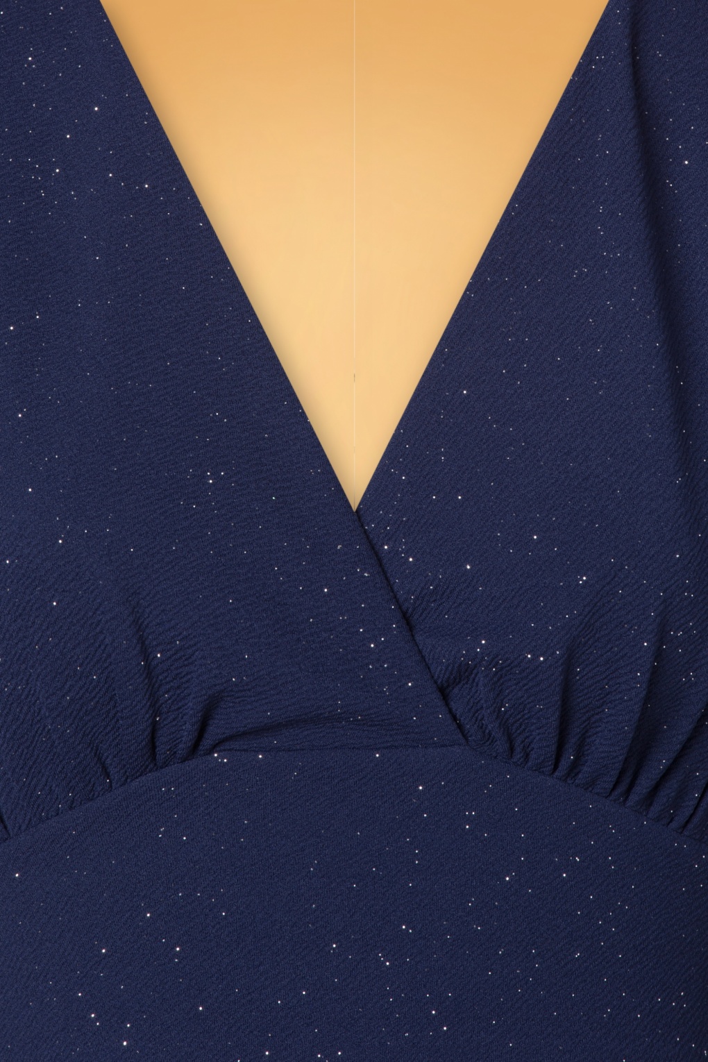 Vintage Chic for TopVintage | 50s Gloria Glitter Swing Dress in Navy