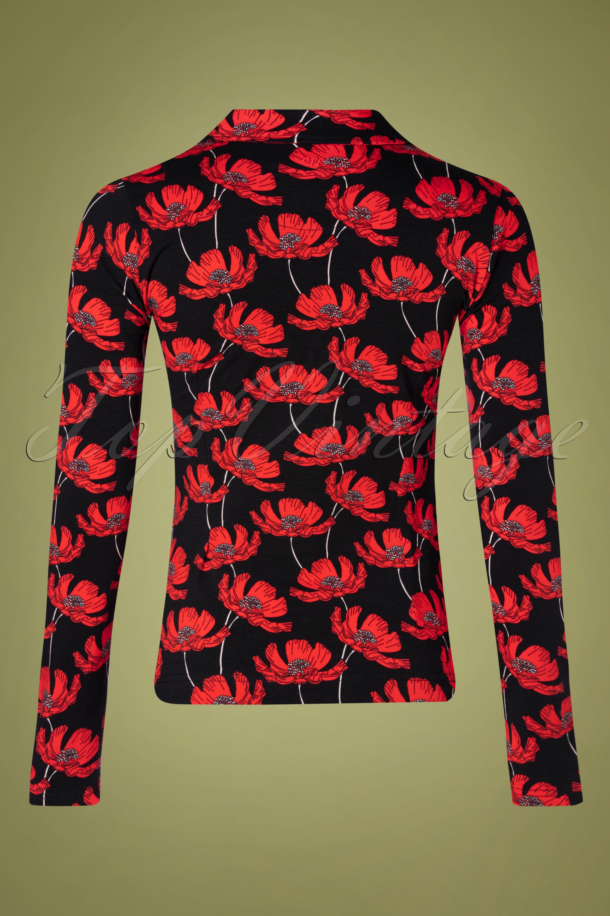 4FunkyFlavours 70s Smoothin Groovin Blouse in Black and Red | Shop at ...